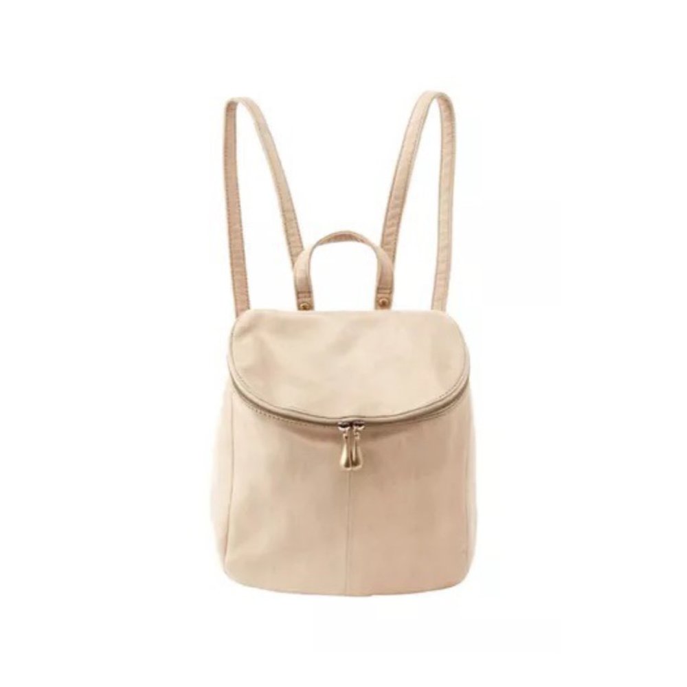 Hobo River Backpack In Cream Suede - Gem